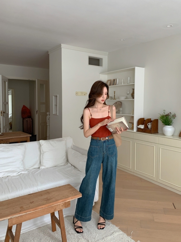 【Z825722】口袋裙襬寬褲 - OpenLady