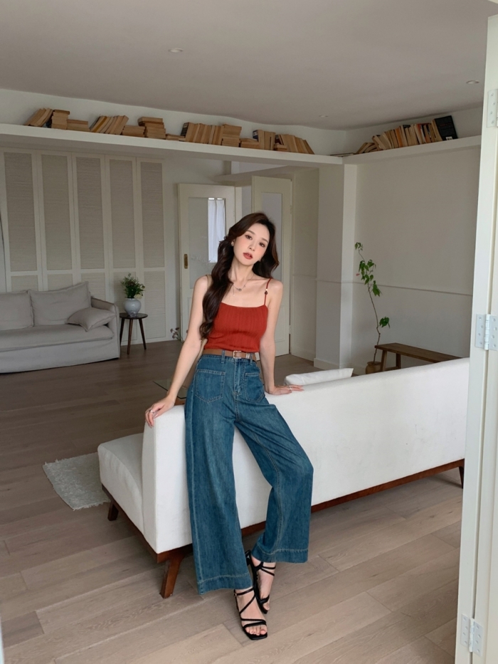 【Z825722】口袋裙襬寬褲 - OpenLady